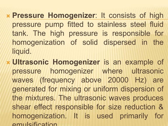 Pharmaceutical Mixing & Homogenization | PPTX