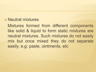 Pharmaceutical Mixing & Homogenization | PPTX