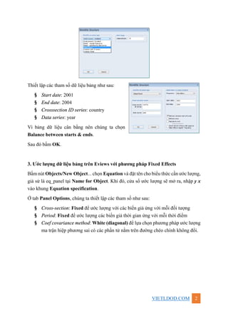 Vi du-uoc-luong-du-lieu-bang-eviews | PDF