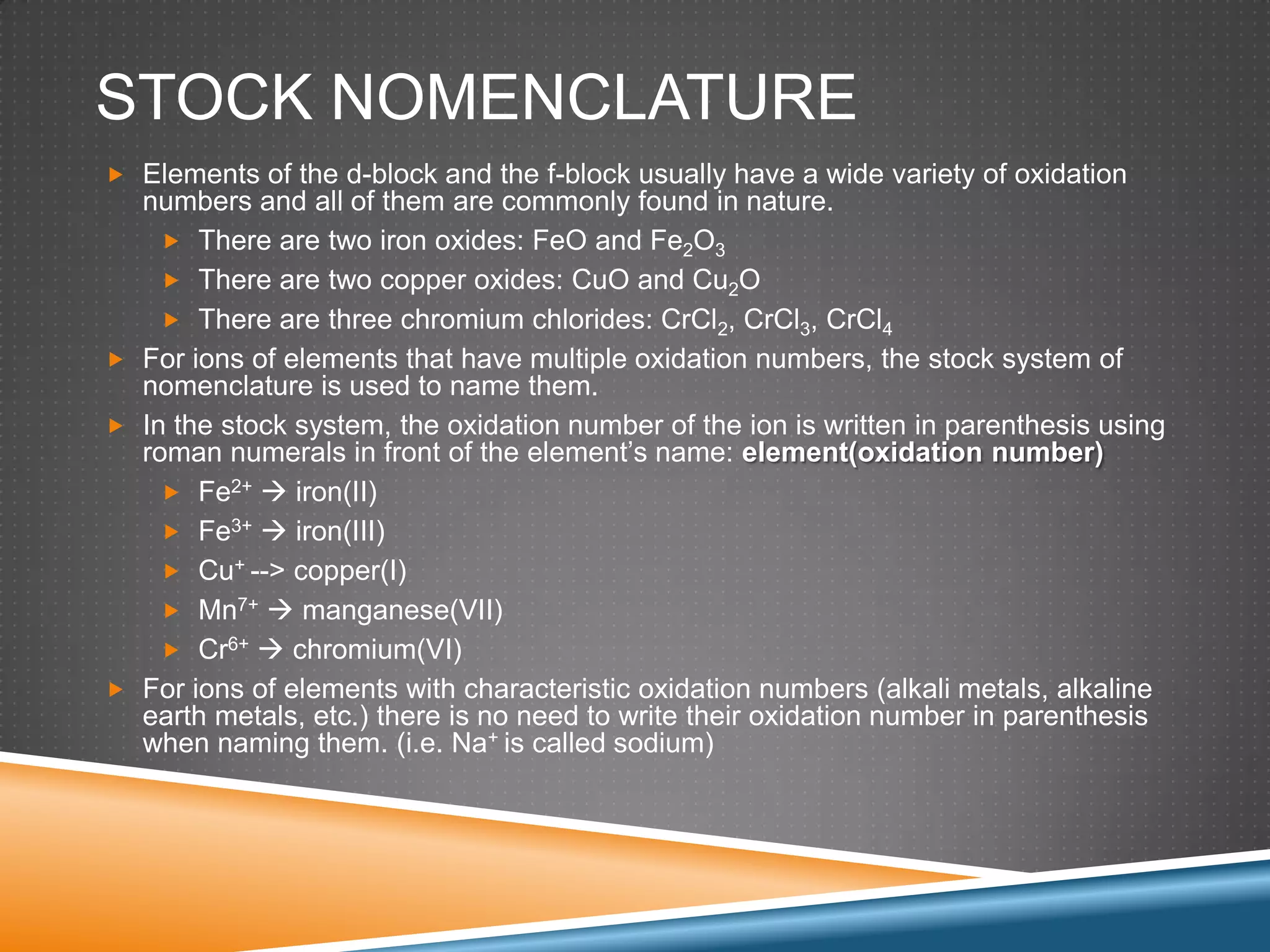 Vi nomenclature of inorganic compounds | PPTX