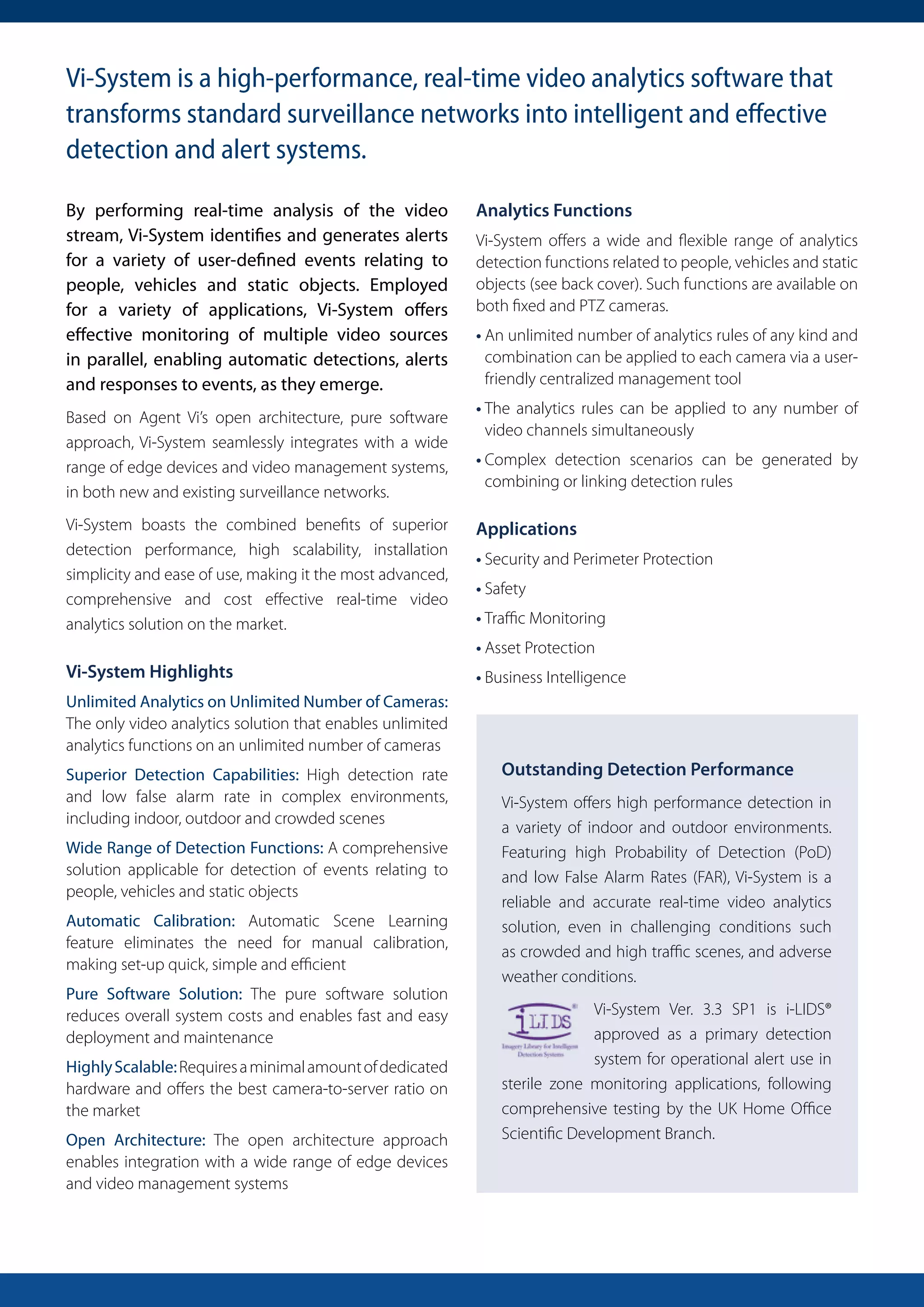 Vi system product brochure | PDF