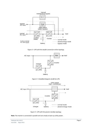 Application Note – UPS Power System Design Parameters | PDF