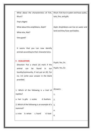 The Science lesson plan ................. | DOCX