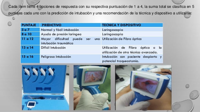 ESCALA DE COPUR VIA AEREA DIFICIL PEDIATRICA