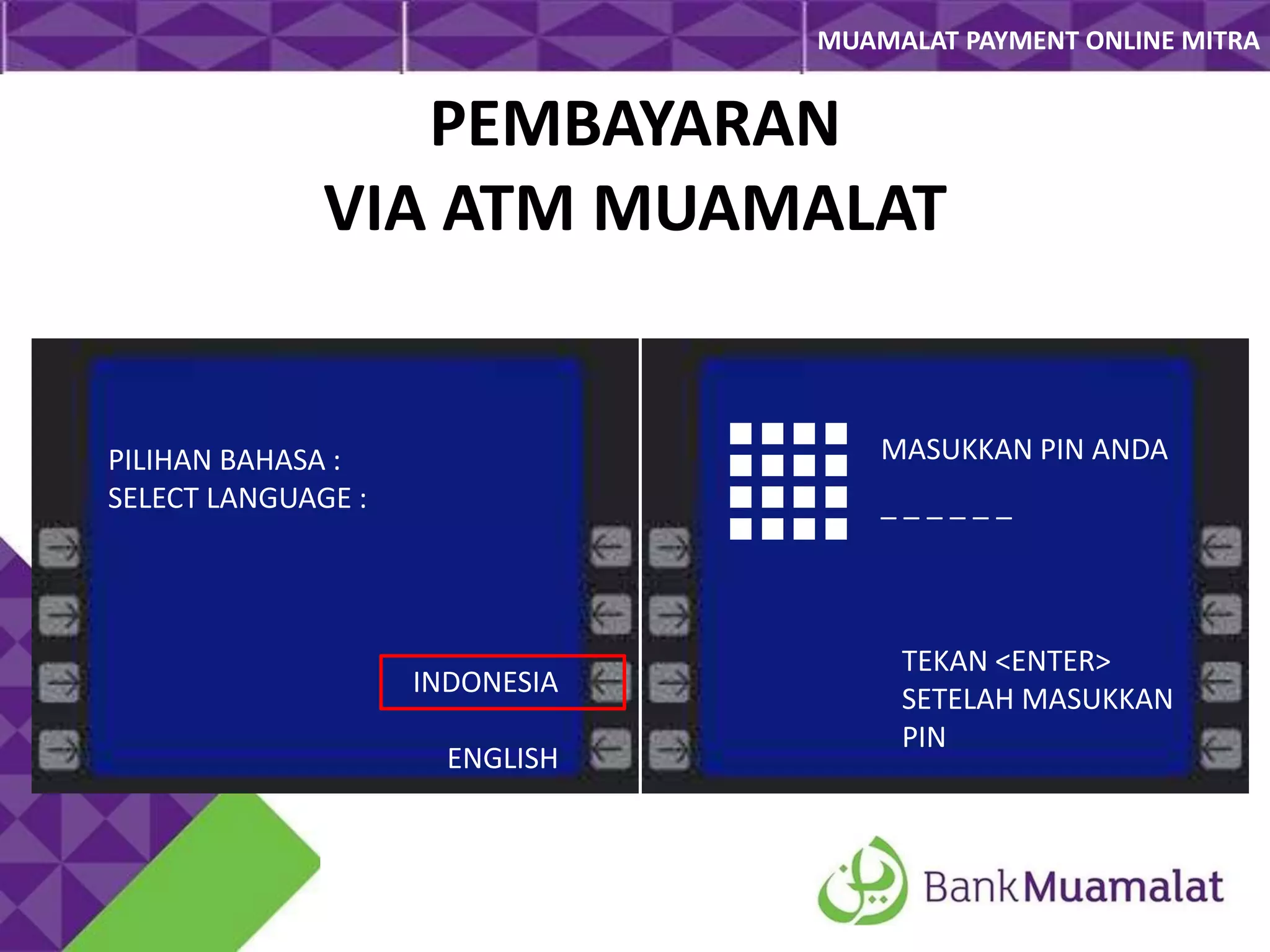 Via atm muamalat | PPT