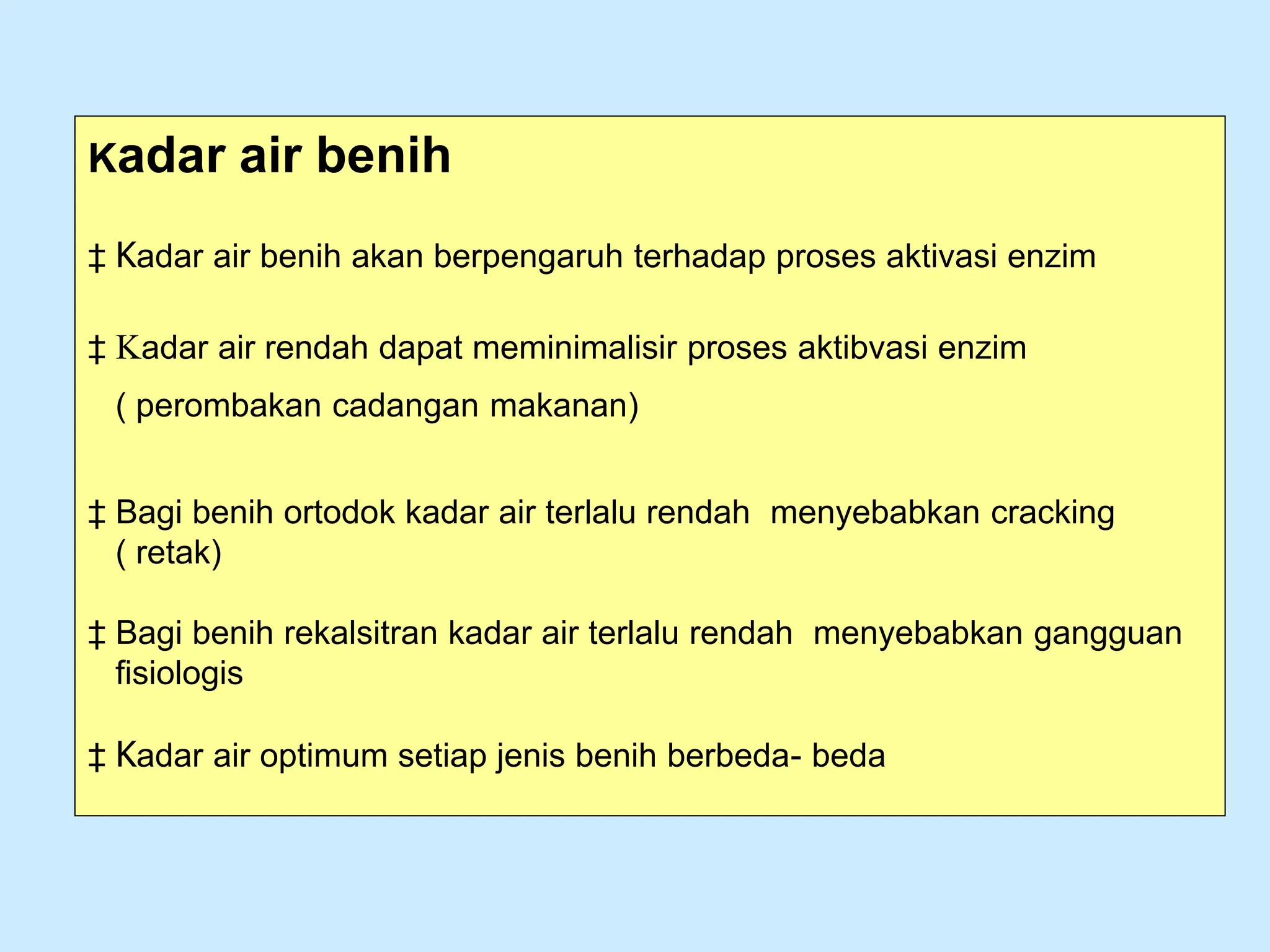 VIABILITAS DAN VIGOR BENIH : MATA KULIAH TEKNOLOGI BENIH | PPT