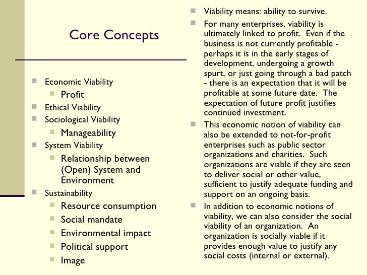 Business Viability