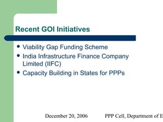 Viability gap funding | PPT