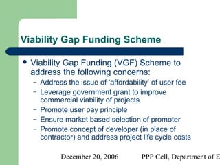 Viability gap funding | PPT