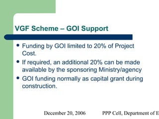 Viability gap funding | PPT