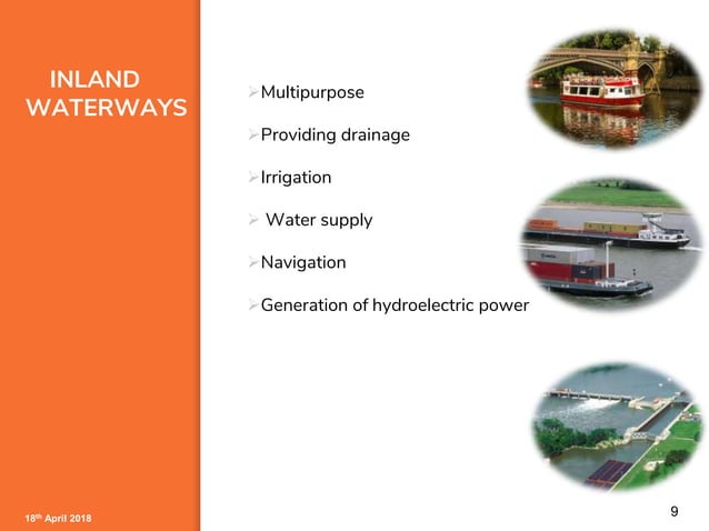 Viability of inland waterways in india | PPT