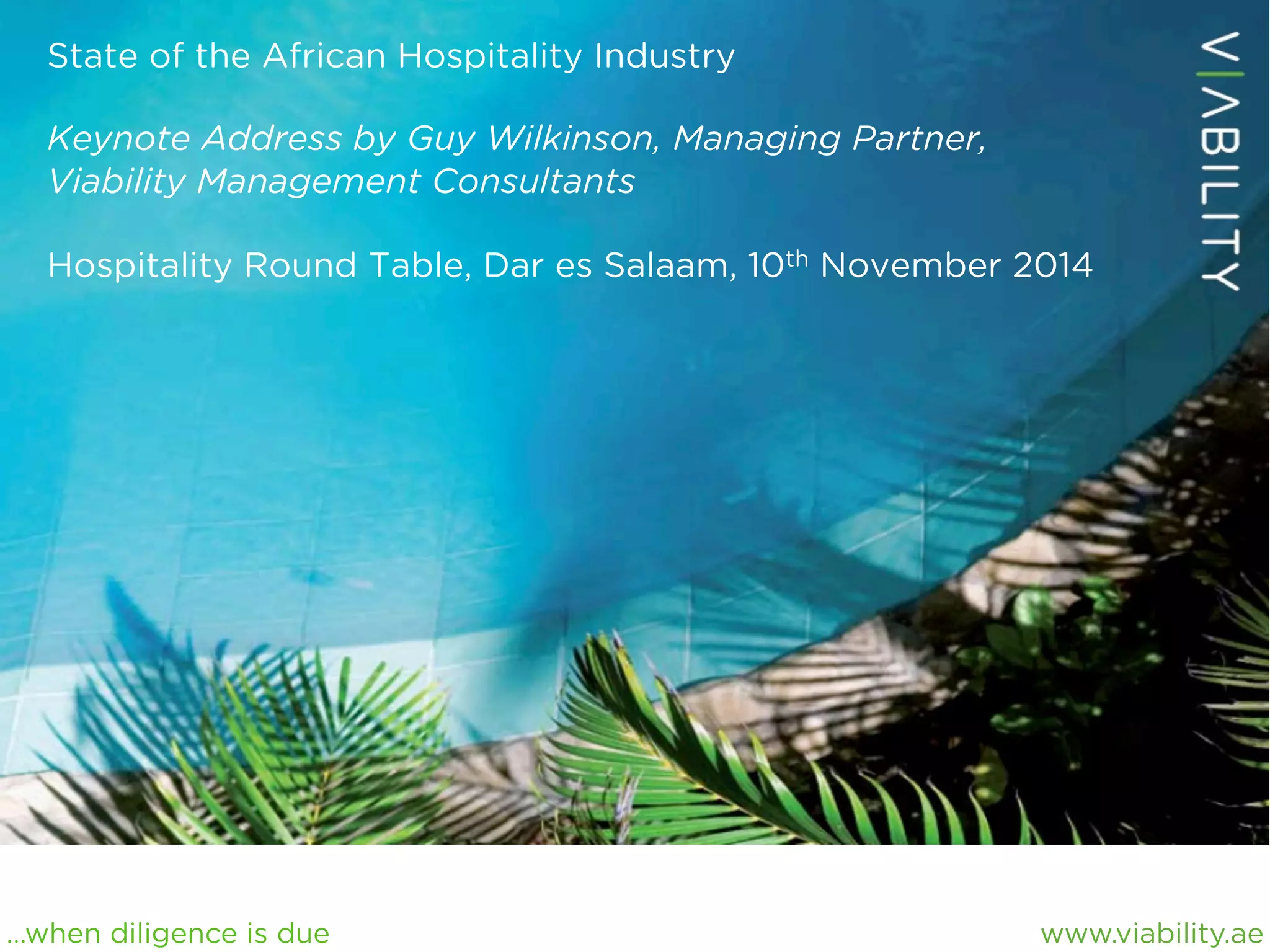 Viability PPT Hospitality Round Table Tanzania 10 11 14 | PDF