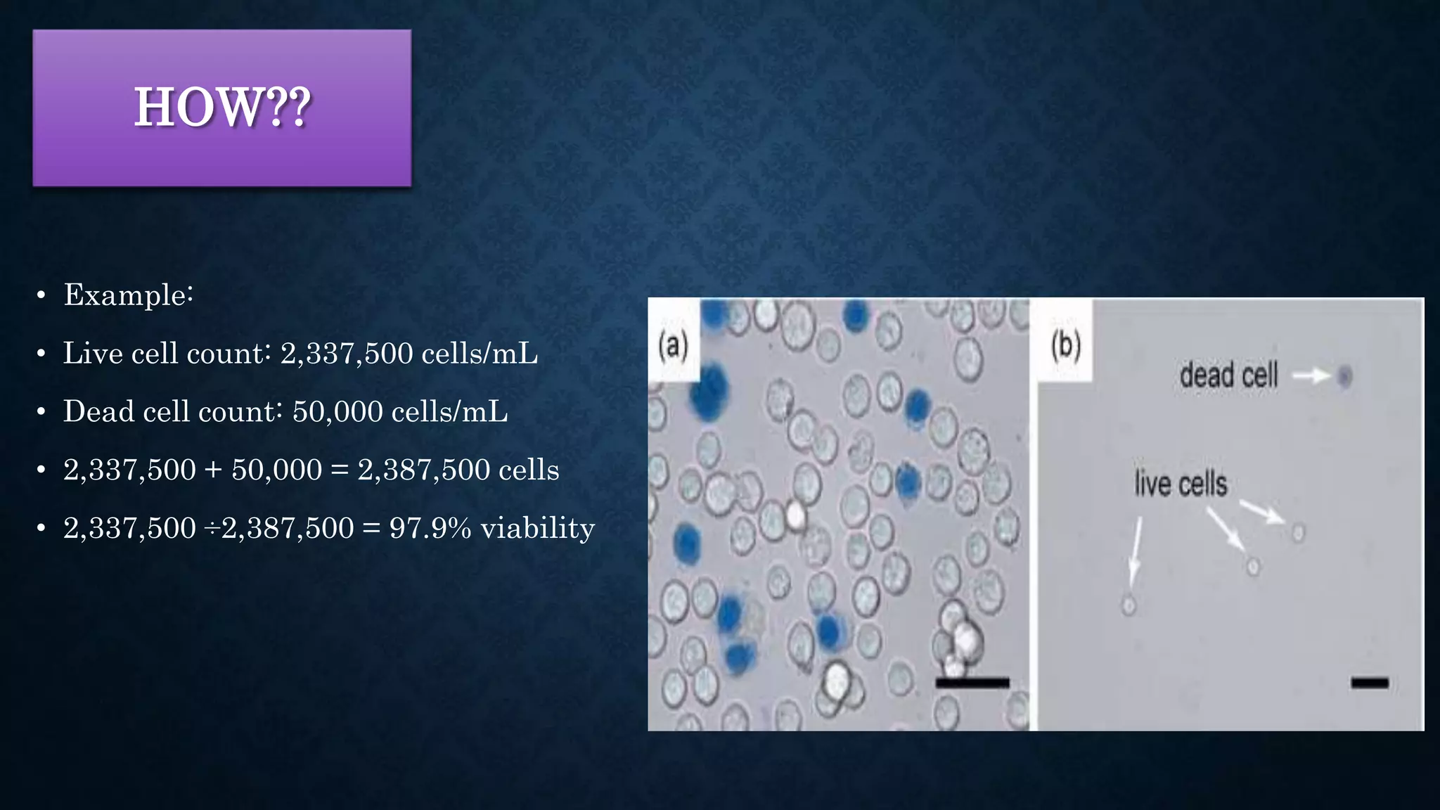 Viability testing of cells | PPTX