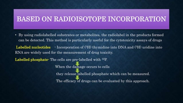 Viability testing of cells | PPTX | Chemistry | Science