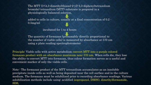 Viability testing of cells | PPTX | Chemistry | Science