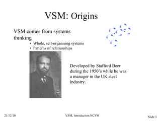 Viable Systems Model: John Walker. NCVO Collaborative Learning Network ...