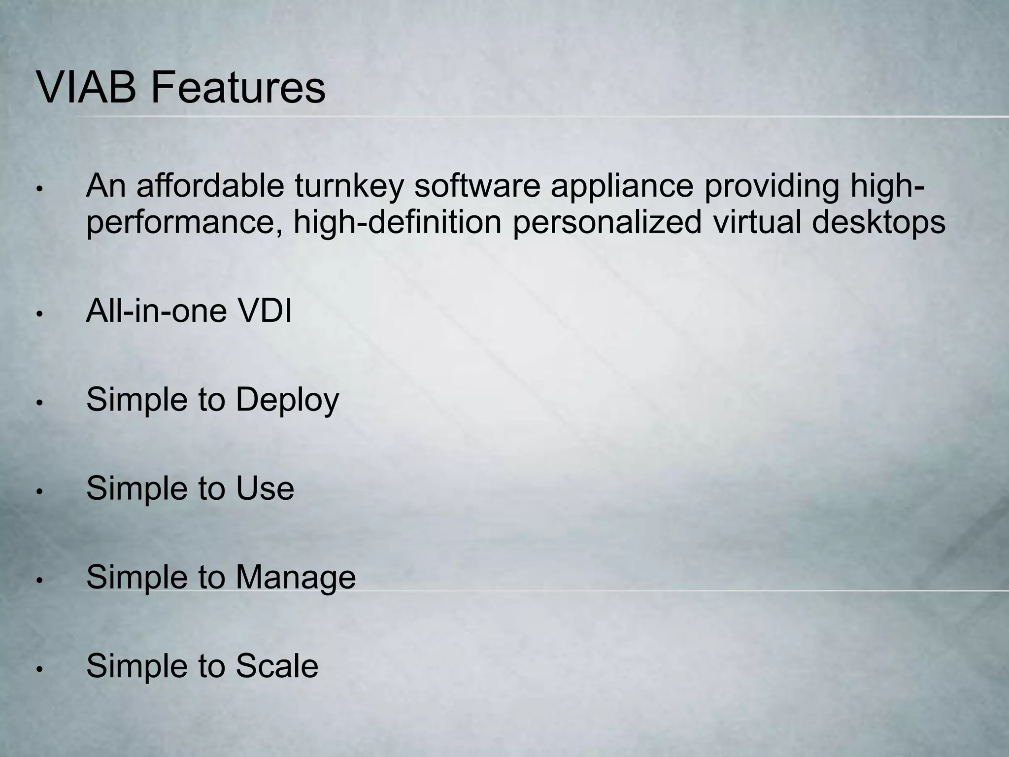 presentation of VDI in a box | PPTX