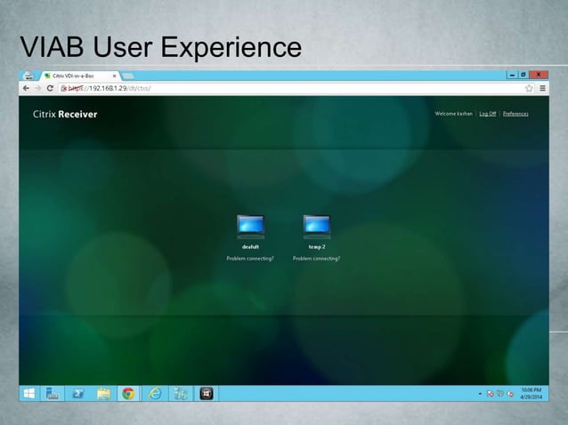 presentation of VDI in a box | PPT