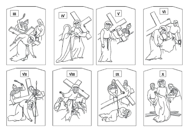 Via crucis para colorear | PDF