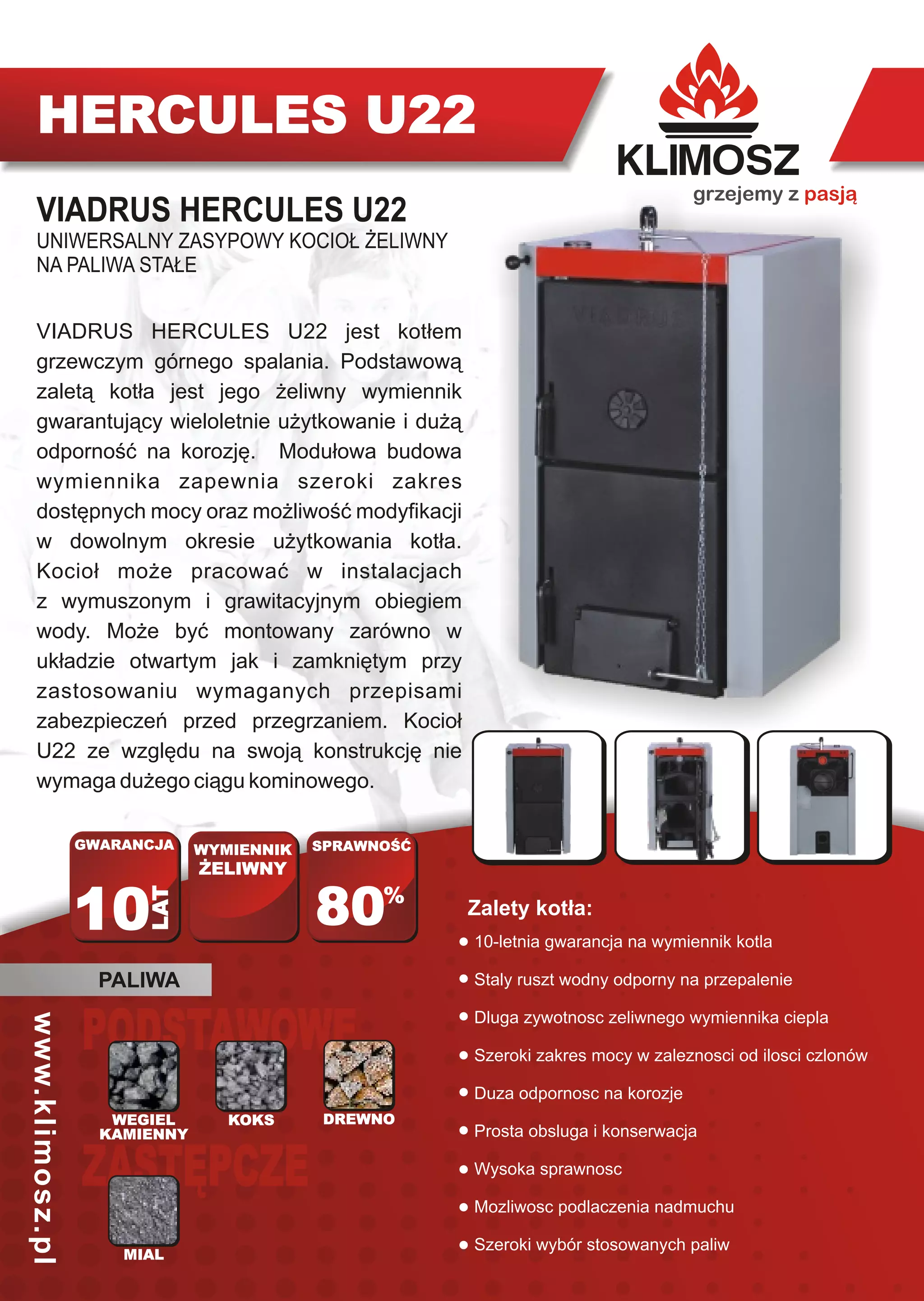 VIADRUS HERCULES U22 - ulotka kotła | PDF | Chemistry | Science