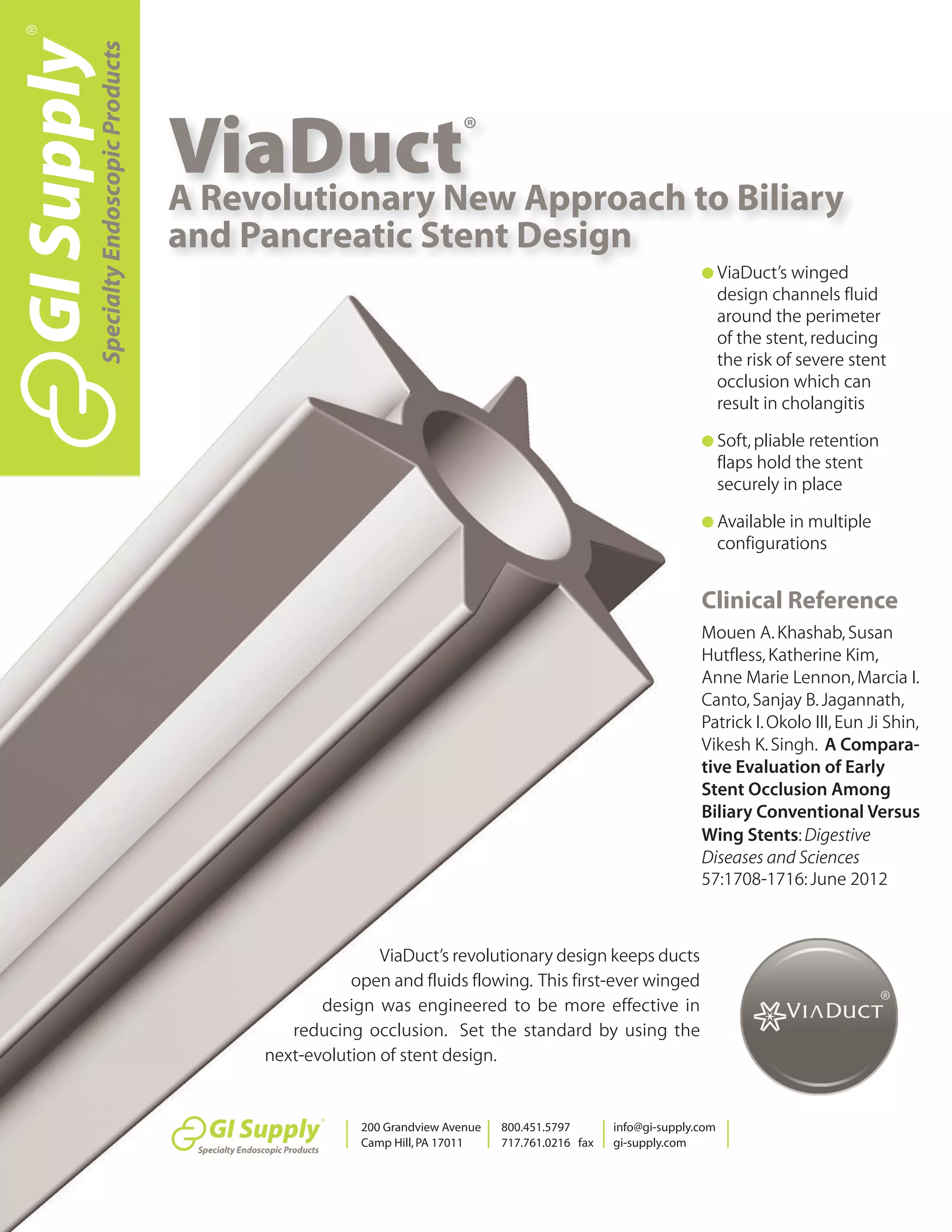 ViaDuct | A Revolutionary New Approach to Bililary and Pancreatic Stent ...
