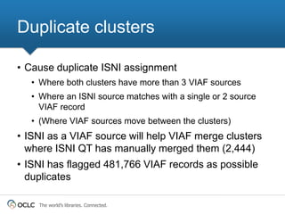 Viaf and isni ifla 2013 08-16 | PPT