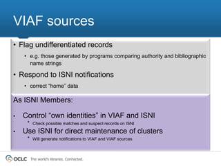 Viaf and isni ifla 2013 08-16 | PPT