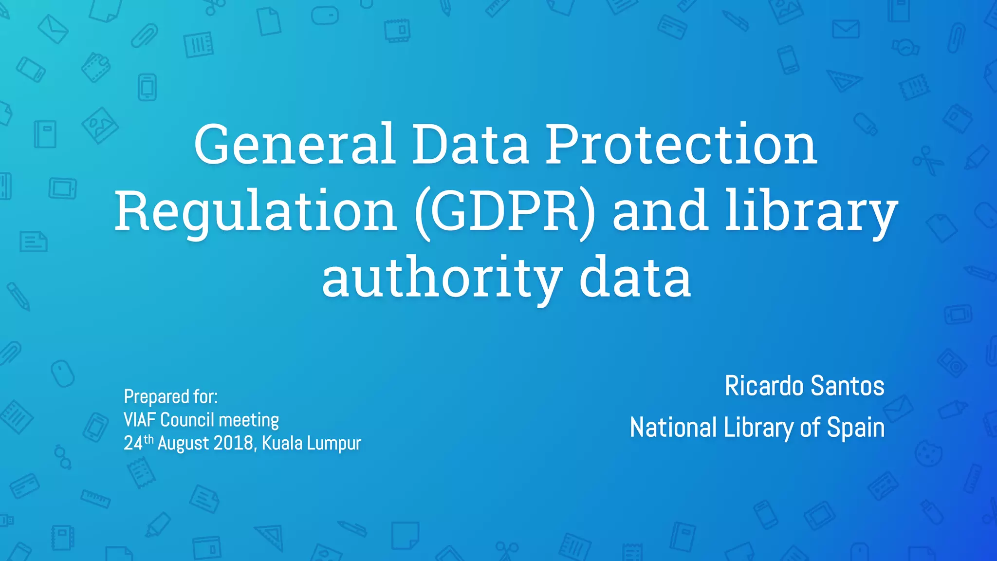 VIAF GDPR | PPTX