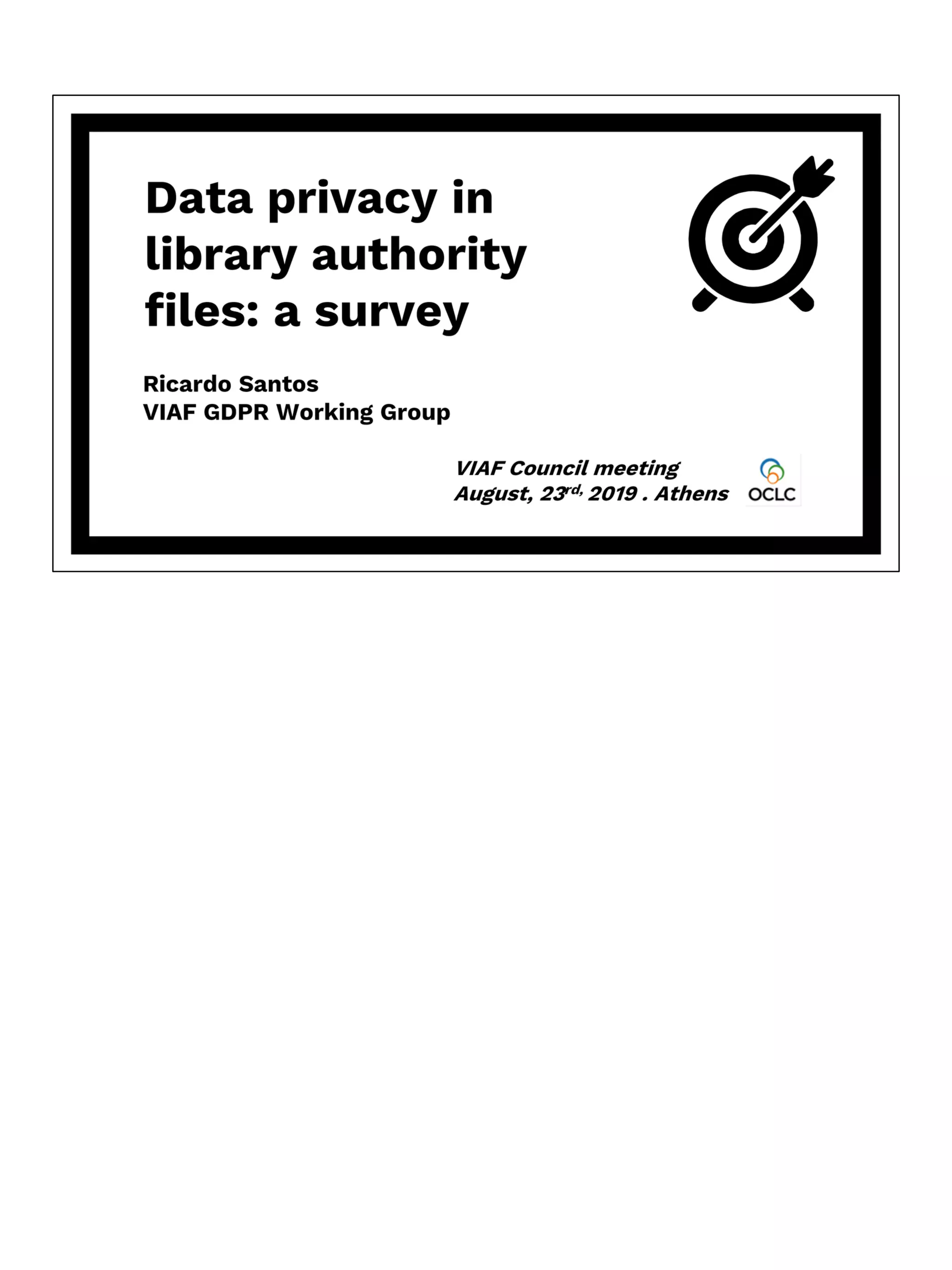 Data privacy in library authority files: a survey | PDF