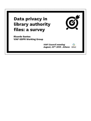 Data privacy in library authority files: a survey | PDF | Technology ...