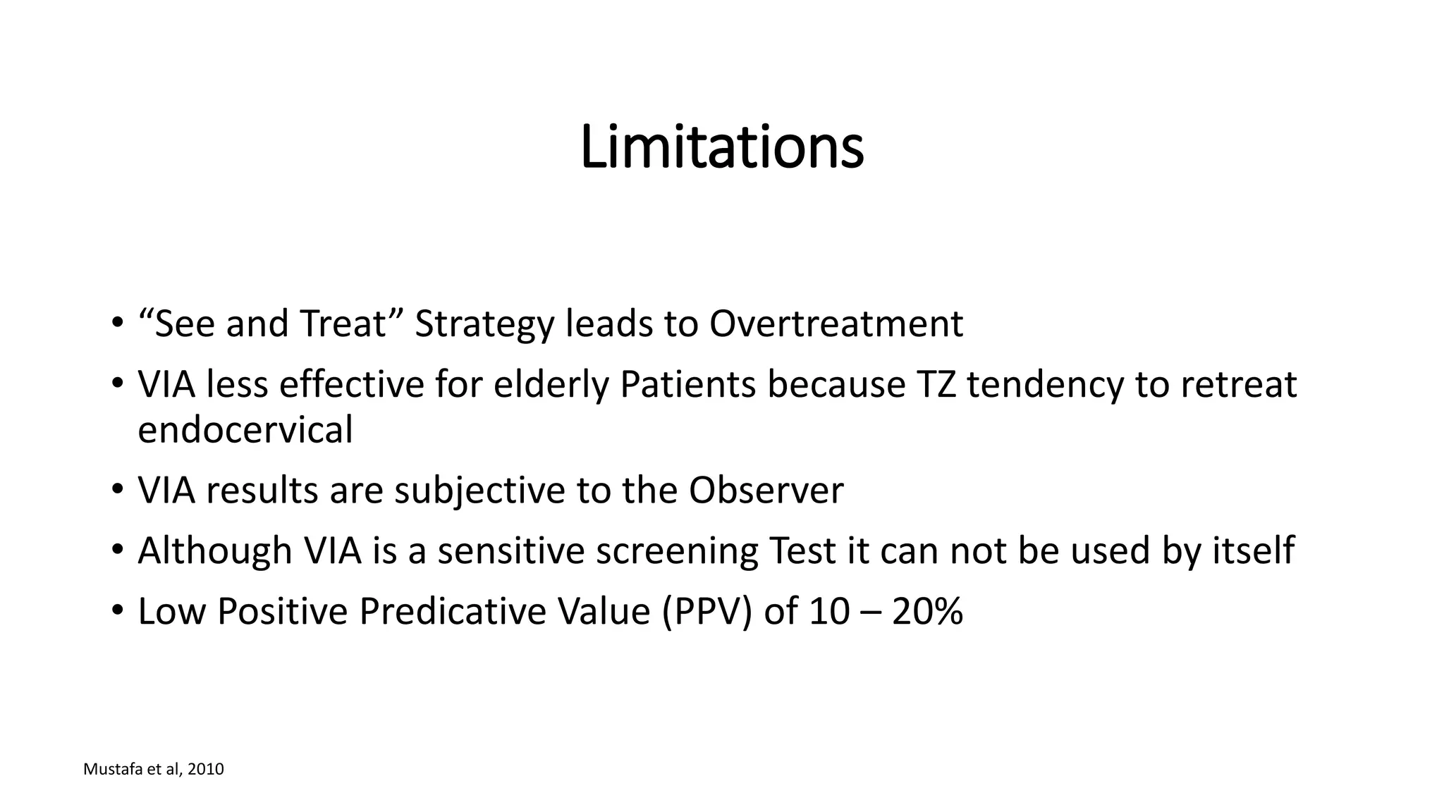 Visual Inspection with AceticAcid of the Cervix Uteri | PPTX