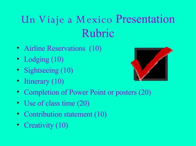 Viaje A Mexico Project 1 | PPT