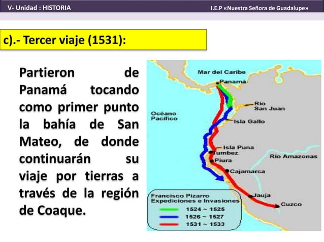 Viajes de pizarro | PPT