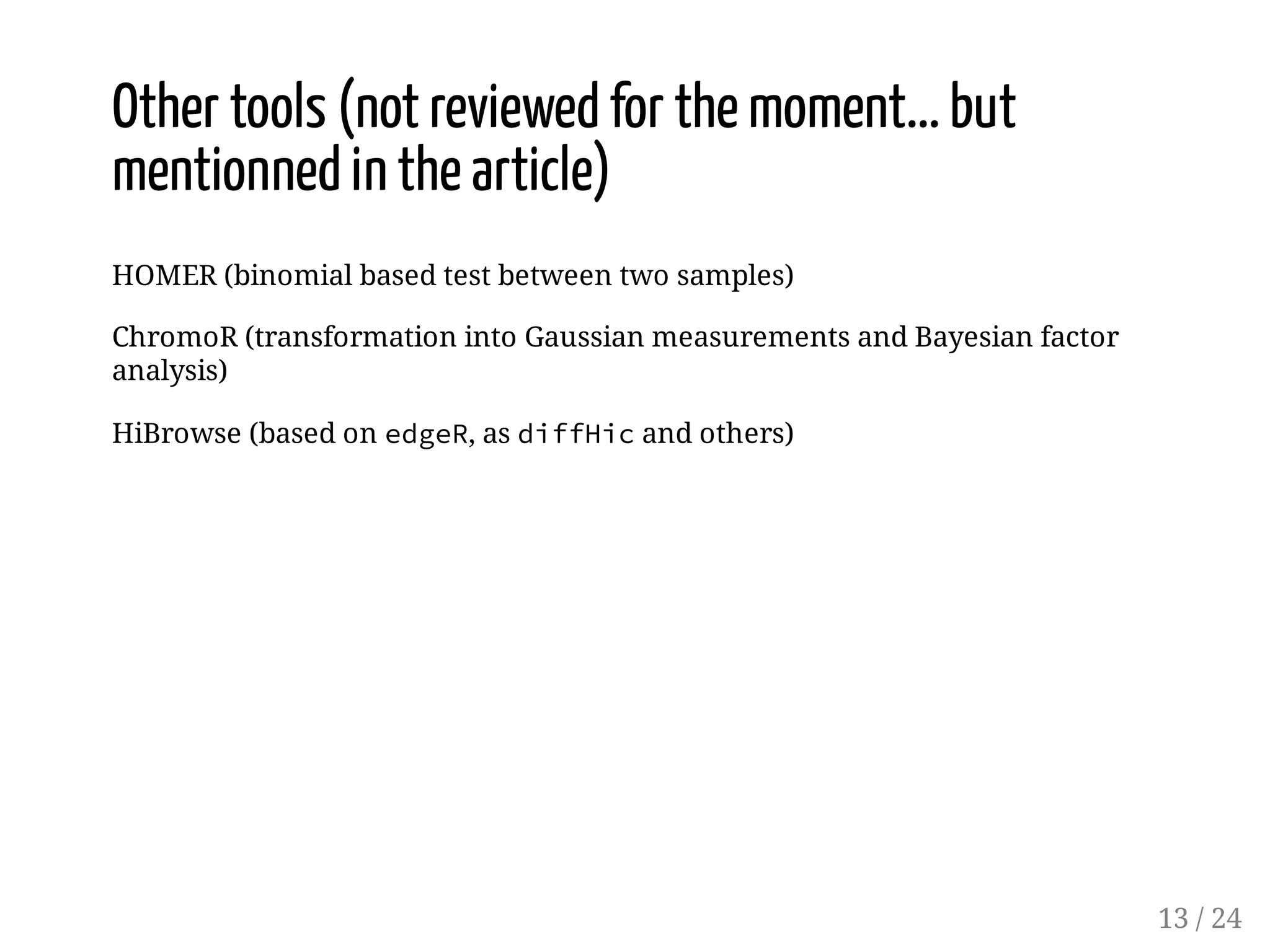 'ACCOST' for differential HiC analysis | PPT