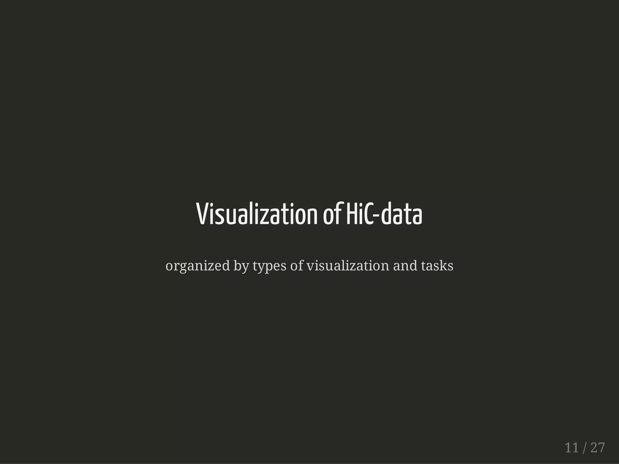 R tools for HiC data visualization | PPT