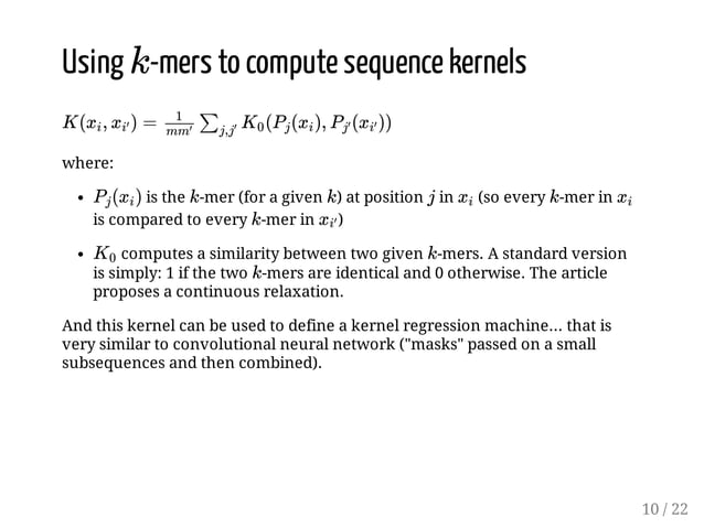 Convolutional networks and graph networks through kernels | PPT