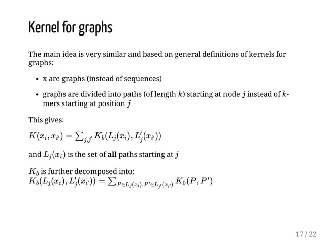 Convolutional networks and graph networks through kernels | PPT
