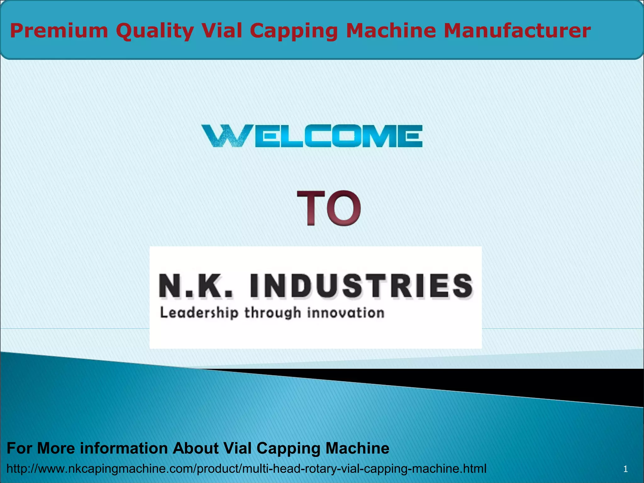 Fascinating Guideline About range of Vial Capping Machine | PPT