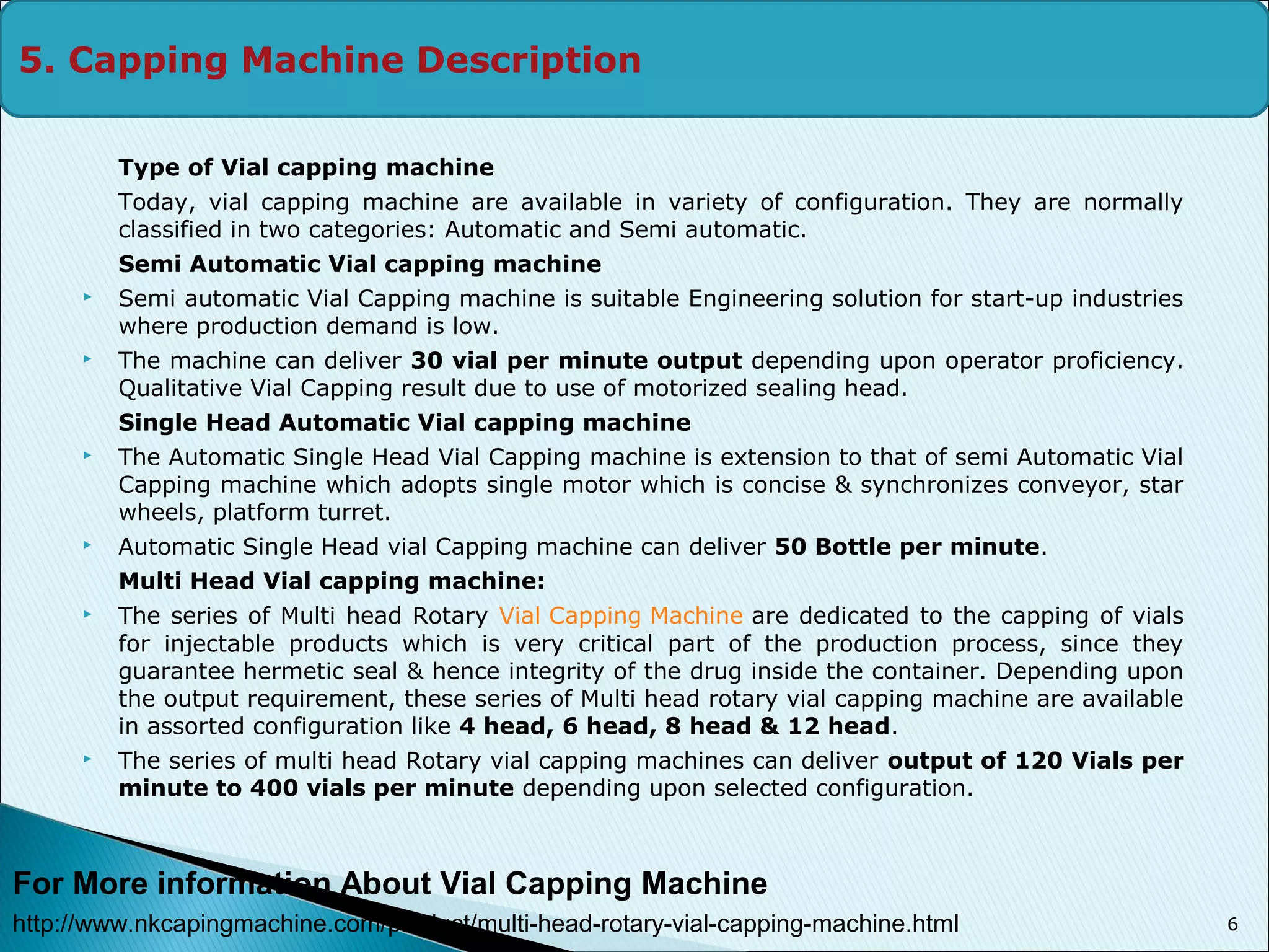 Fascinating Guideline About range of Vial Capping Machine | PPT