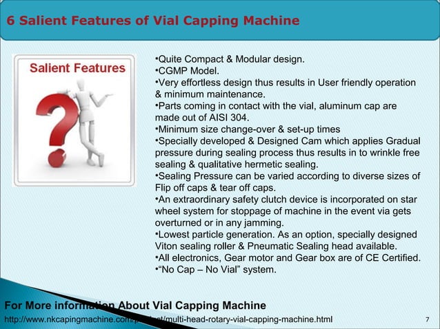 Fascinating Guideline About range of Vial Capping Machine | PPT