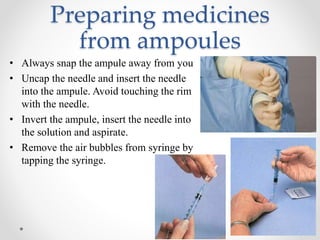 Vials & Ampoules - preparation of medicines | PPTX