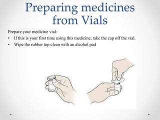 Vials & Ampoules - preparation of medicines | PPTX