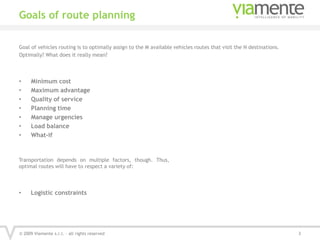Viamente Route Planner | PPTX