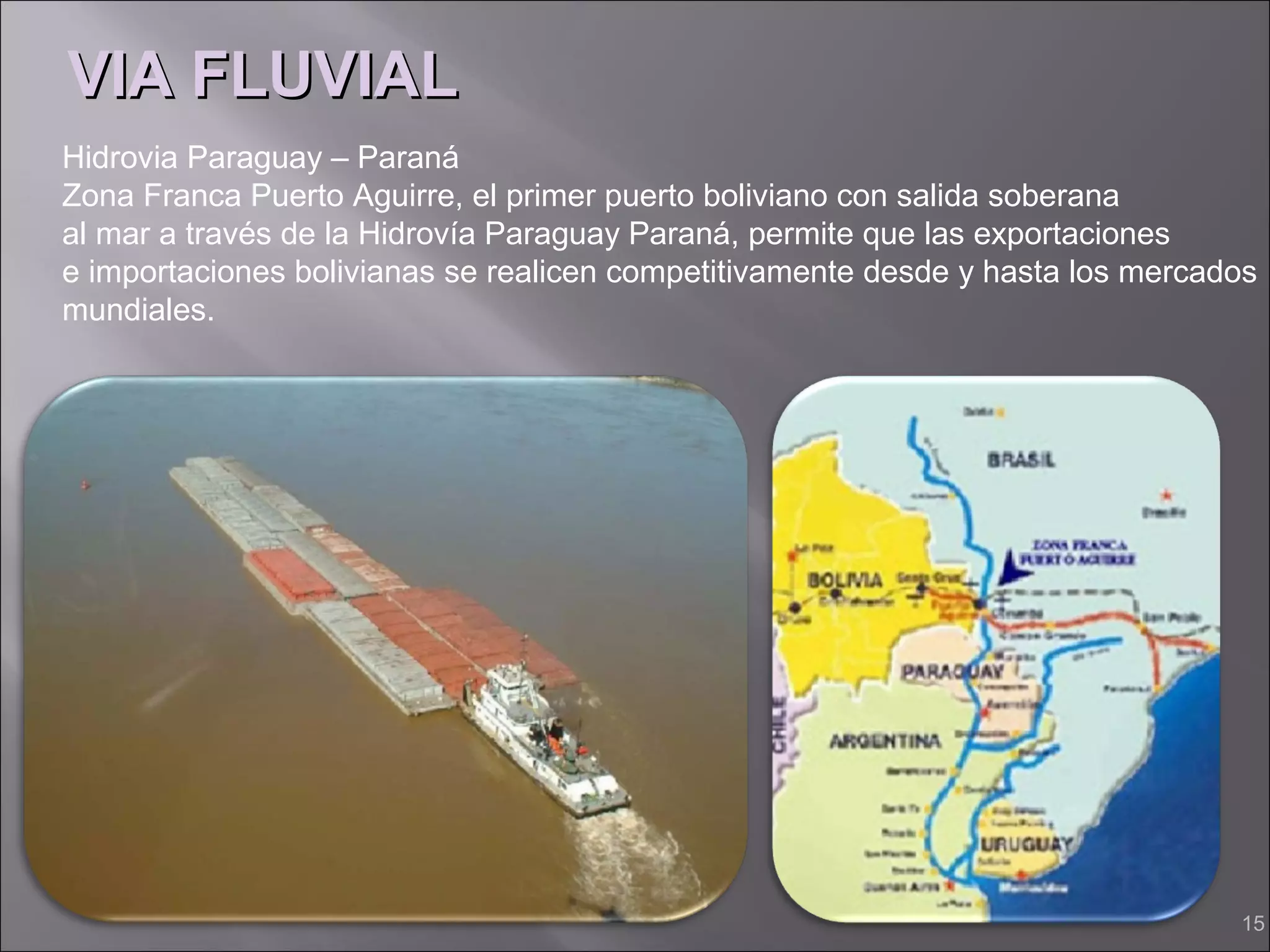 Vias de acceso a Puerto Suárez | PPT