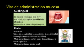 Vias de administracion de farmacos | PPTX