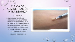 Vias de administracion de medicamentos | PPTX