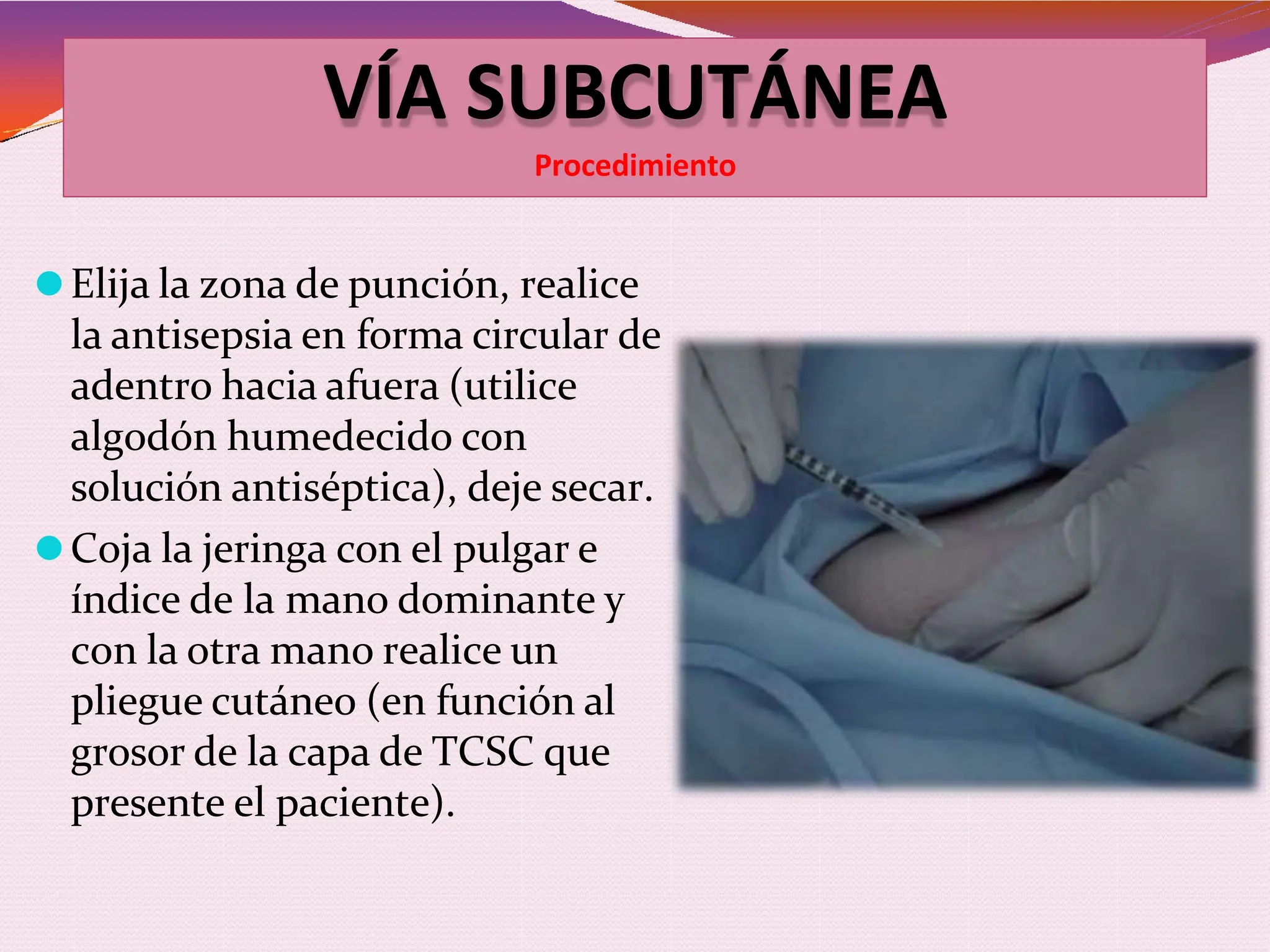 VIA SUBCUTANEA INMUNIZACIONES Huayllani Marleny | PPTX