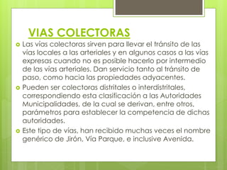 Vias urbanas | PPTX