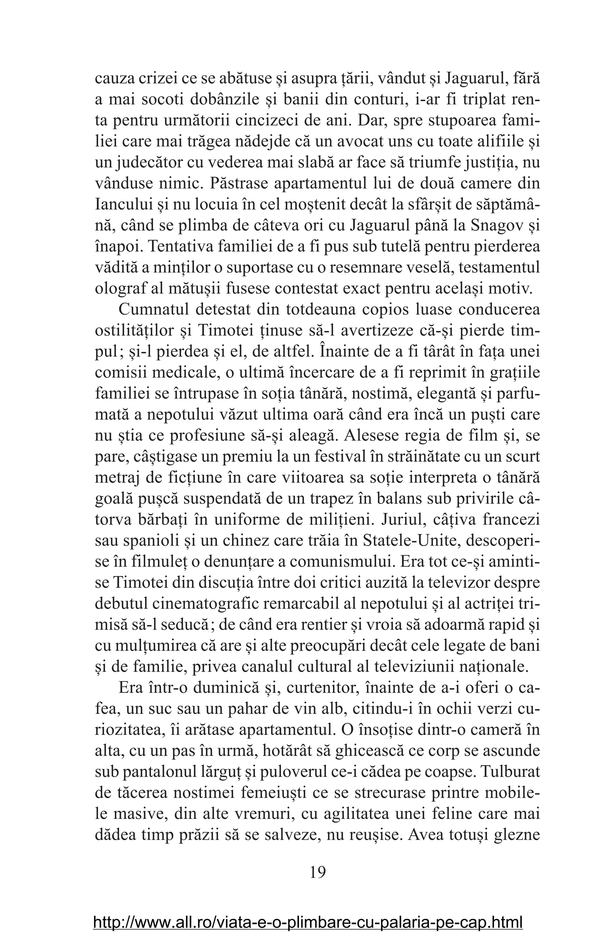 Viata e o plimbare cu palaria pe cap pdf | PDF