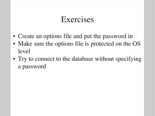 BITS: Introduction to MySQL - Introduction and Installation | PDF